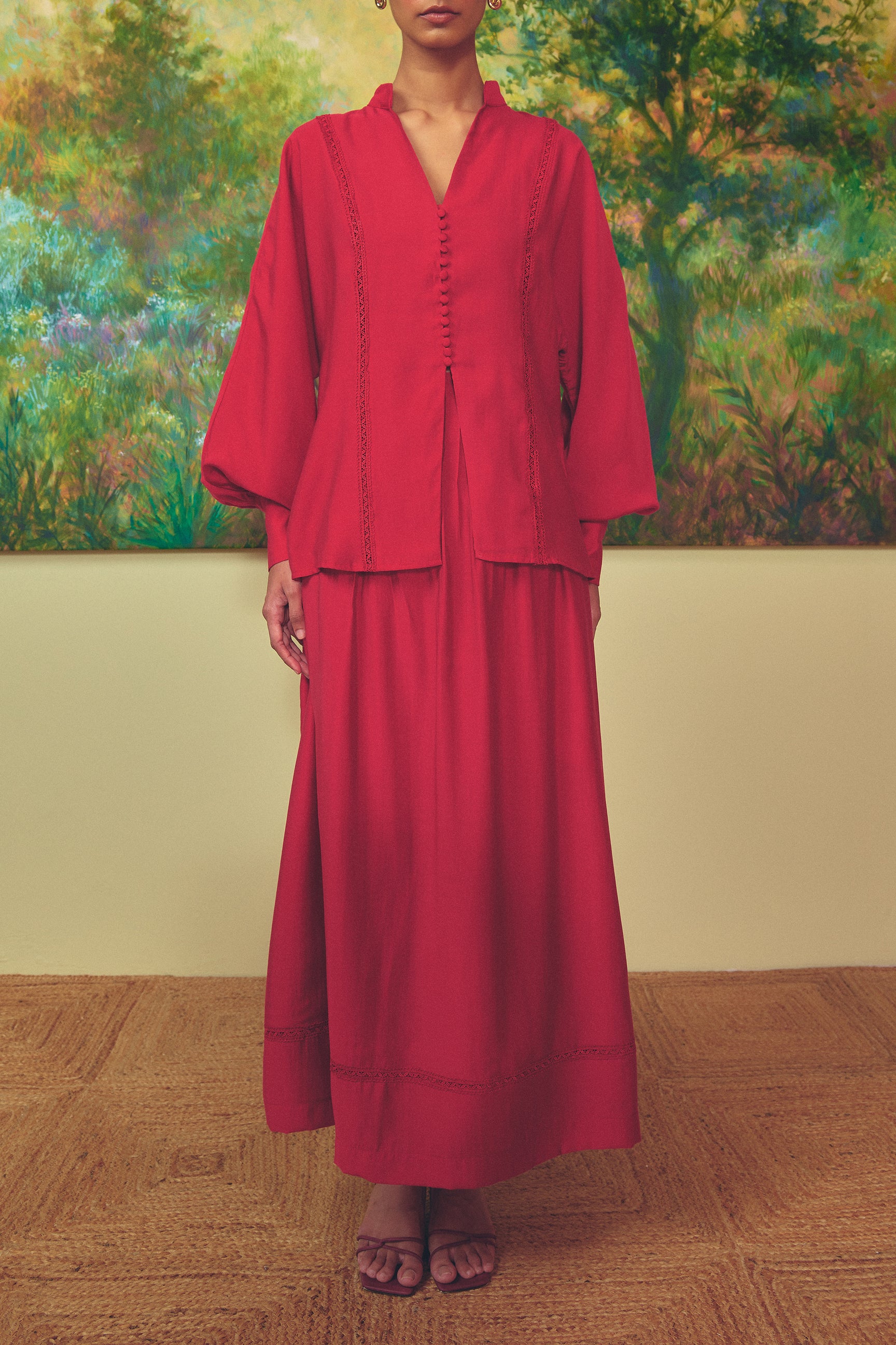 Isla Skirt in Scarlet – Whimsigirl