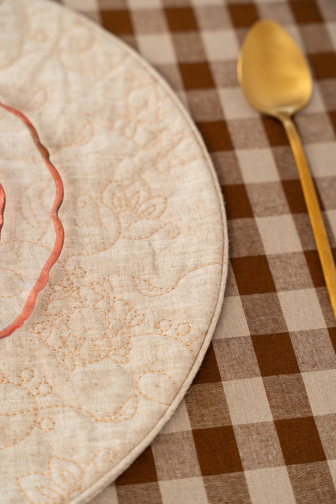 Aesthetic Quilted Placemat in Dune – Whimsigirl