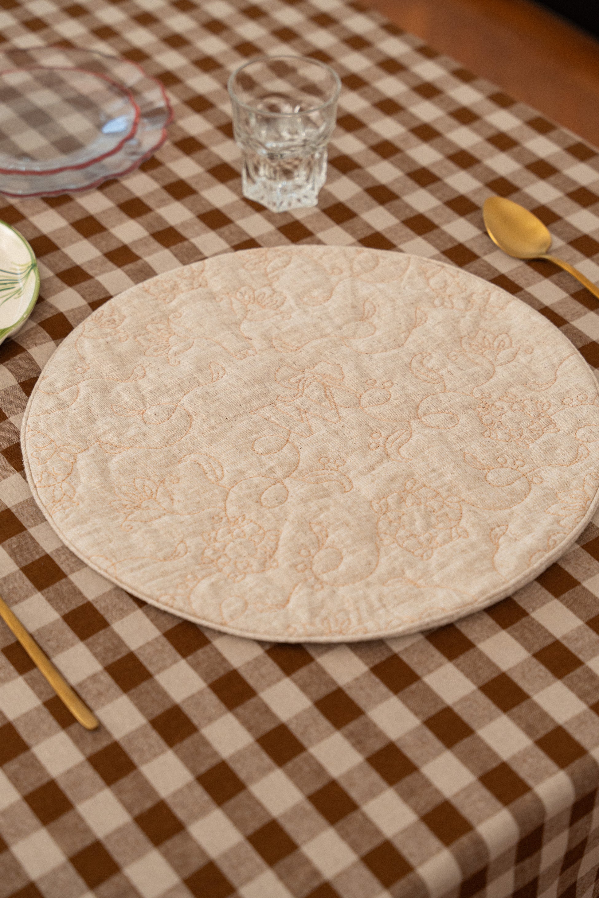 Aesthetic Quilted Placemat in Dune – Whimsigirl