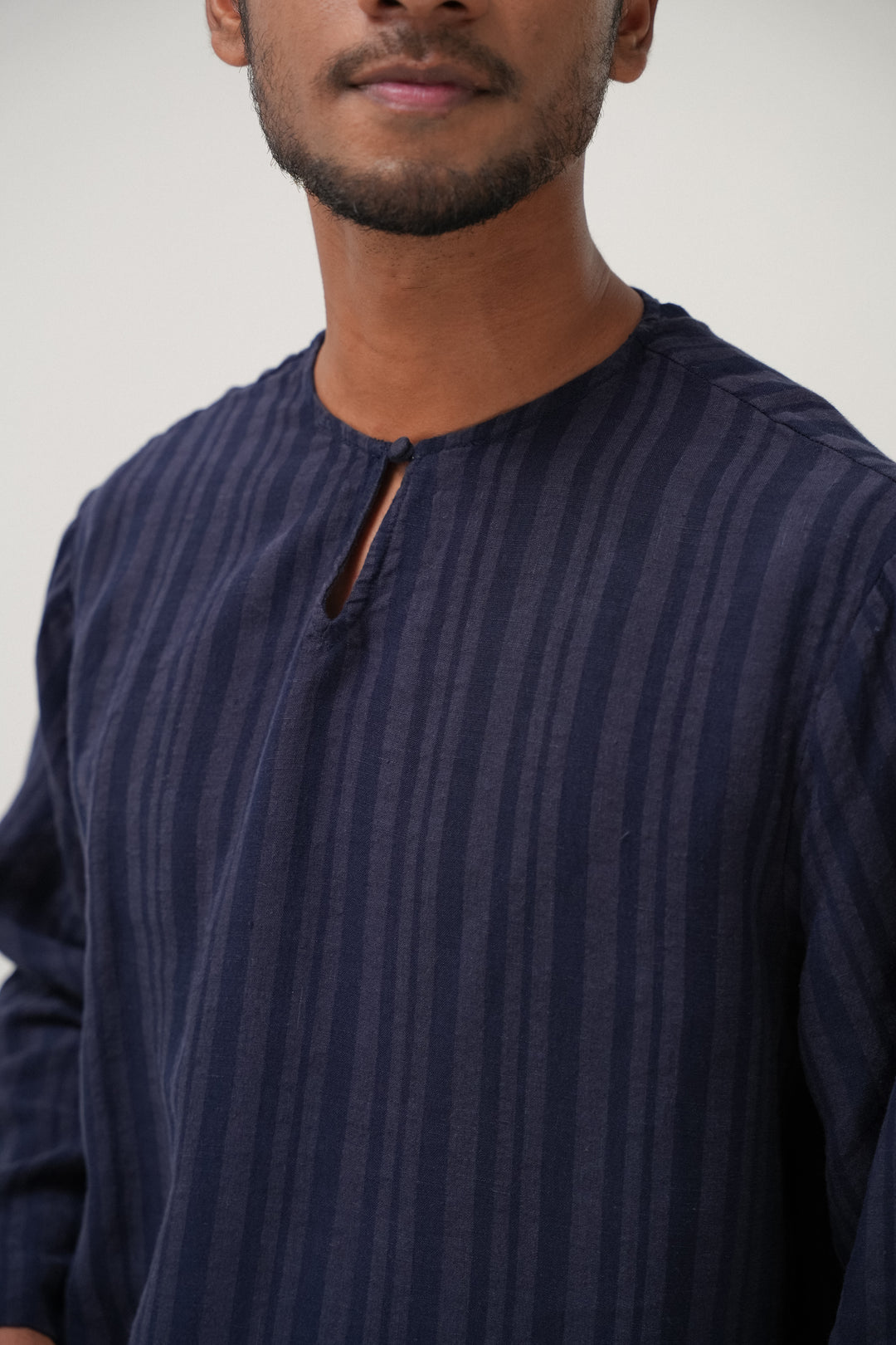 Musa Linen Set in Navy – Whimsigirl